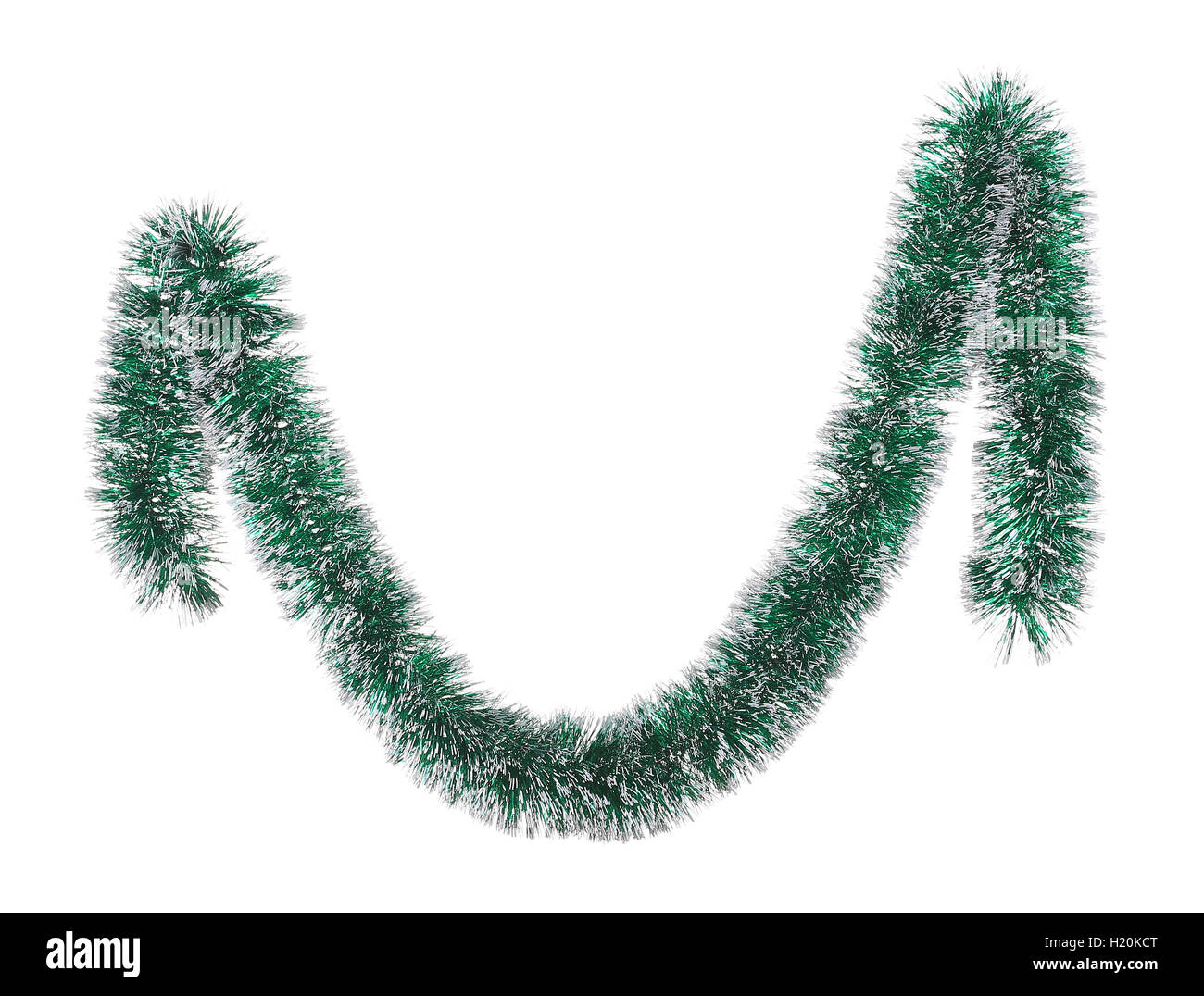 Silver tinsel garland Cut Out Stock Images & Pictures - Alamy