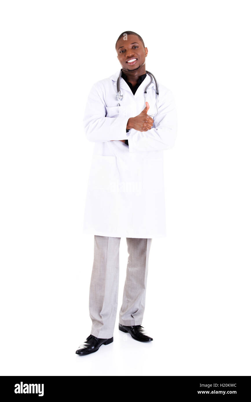 Handsome african american medical doctor Stock Photo - Alamy