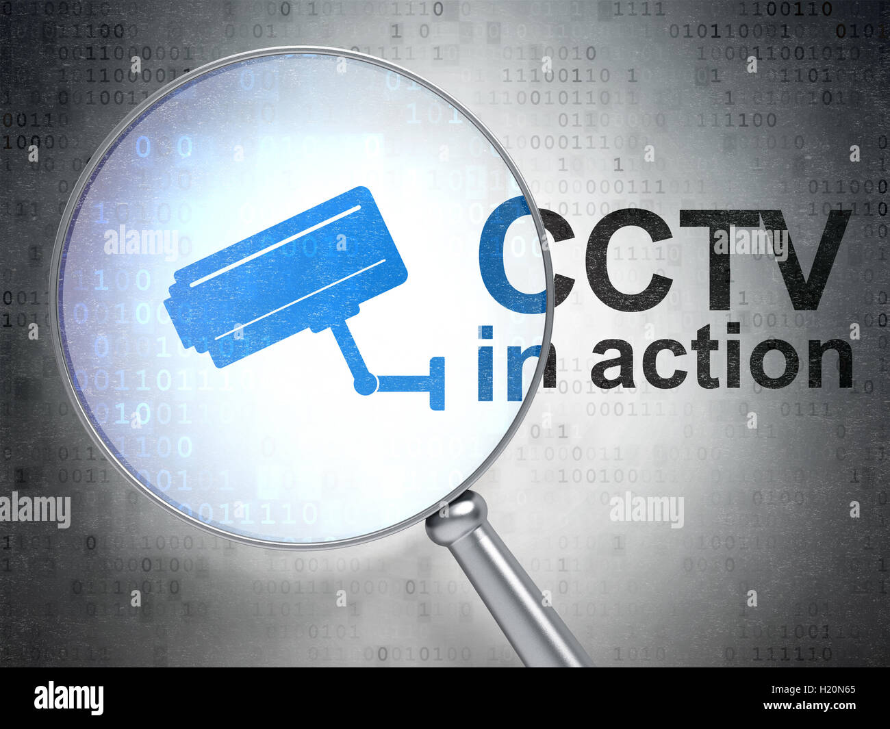 Protection concept: Cctv Camera and CCTV In action with optical glass ...