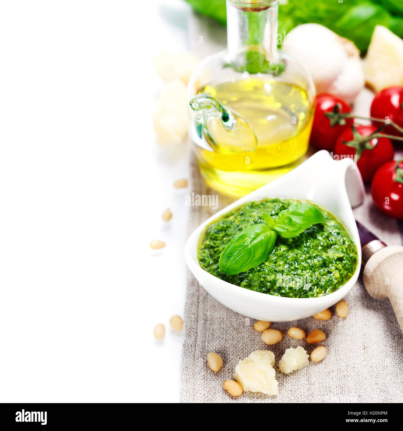 freshly made pesto Stock Photo - Alamy