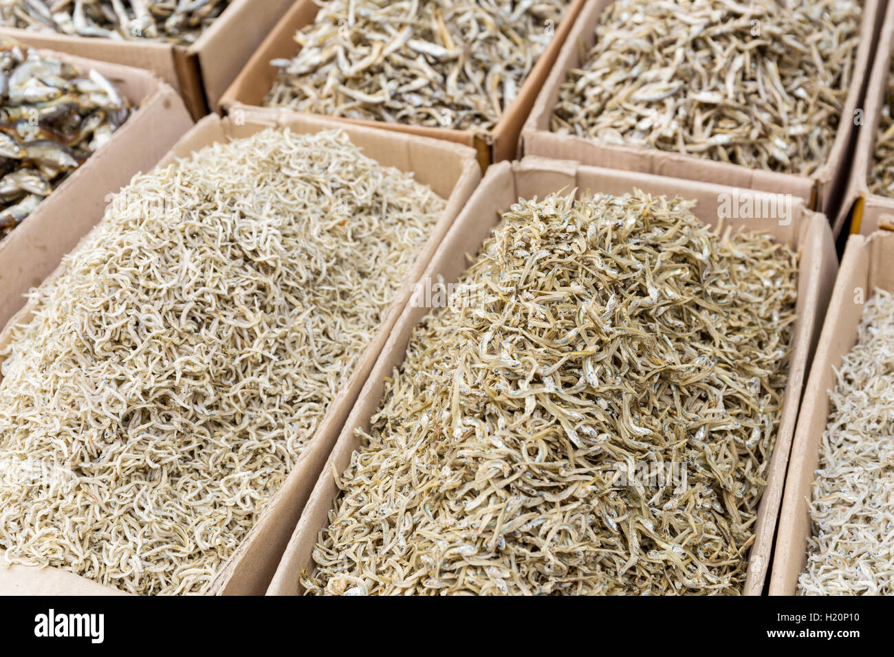 Dried smal salty fish Stock Photo - Alamy