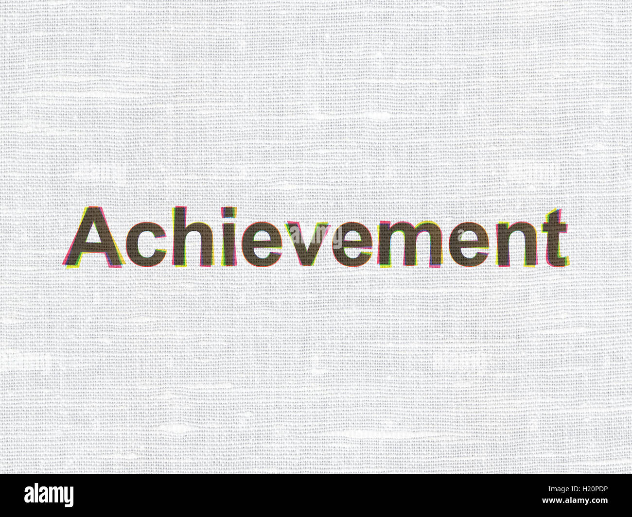 Education concept: Achievement on fabric texture background Stock Photo ...