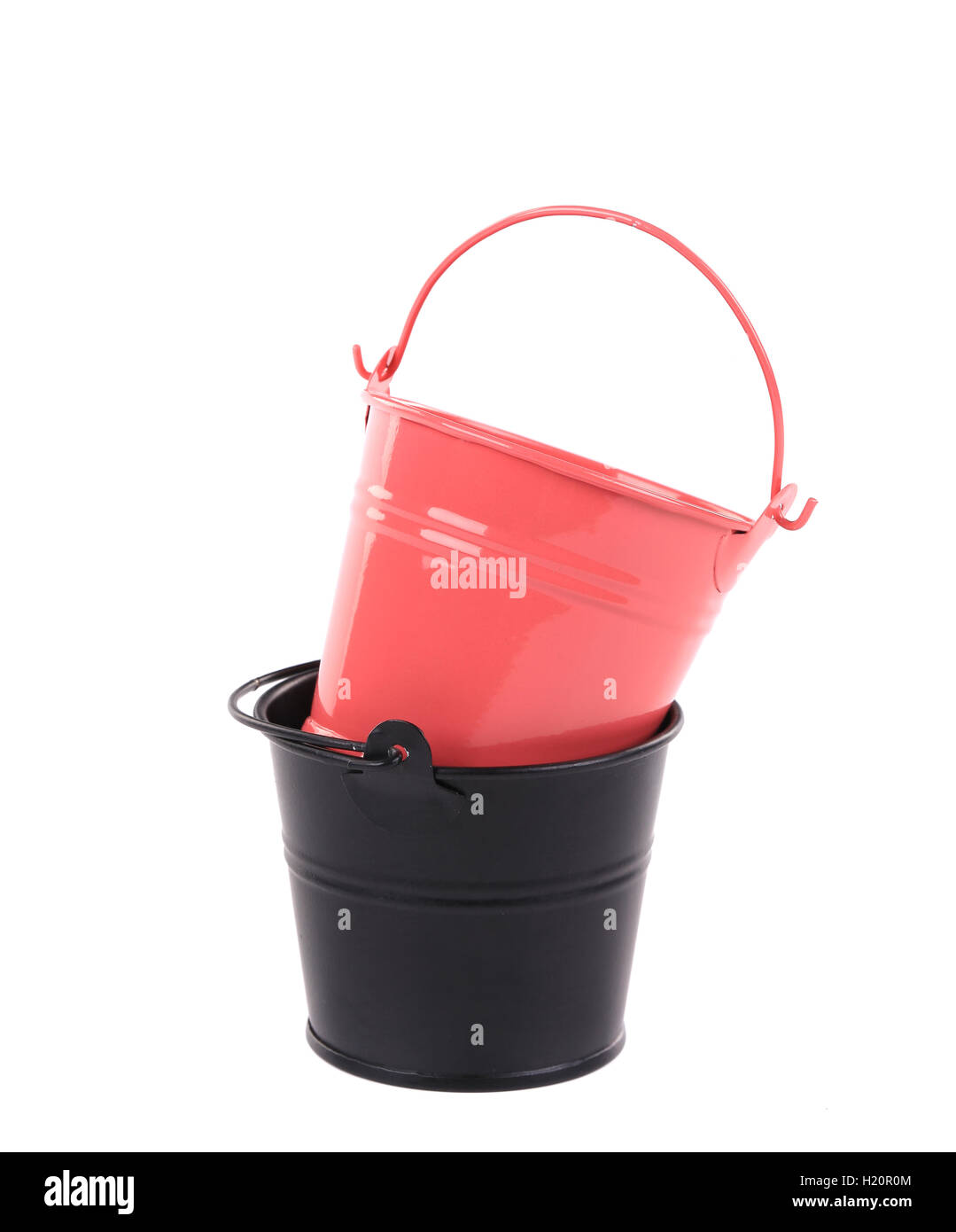 Bucket of water in garden Cut Out Stock Images & Pictures - Alamy