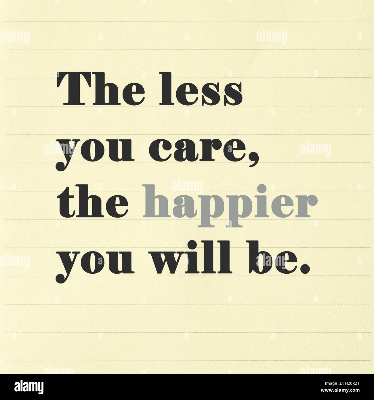 Inspirational motivating quote on note paper background Stock Photo - Alamy