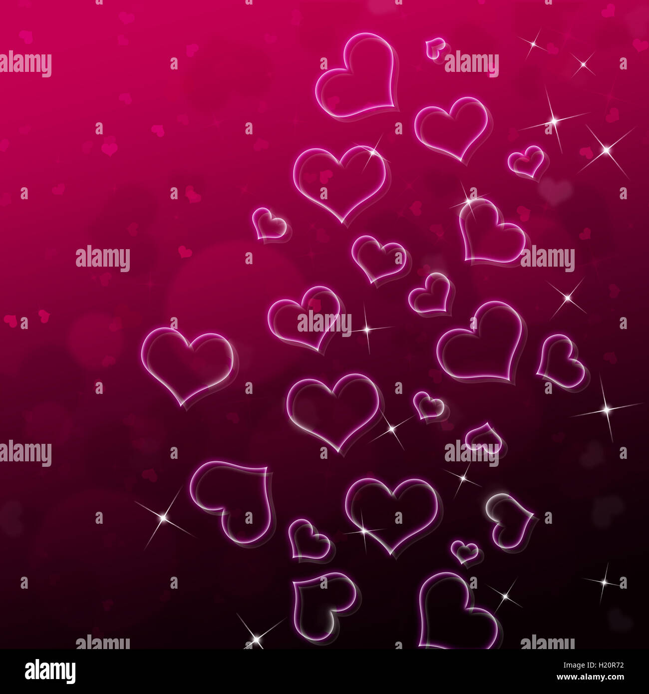 Abstract background of hearts Stock Photo - Alamy