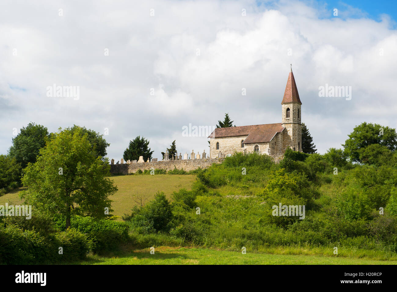 Church In France Stock Photo - Alamy