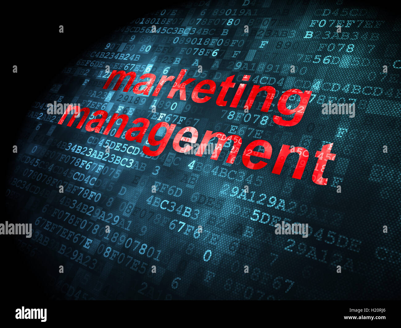 Marketing concept: Marketing Management on digital background Stock ...