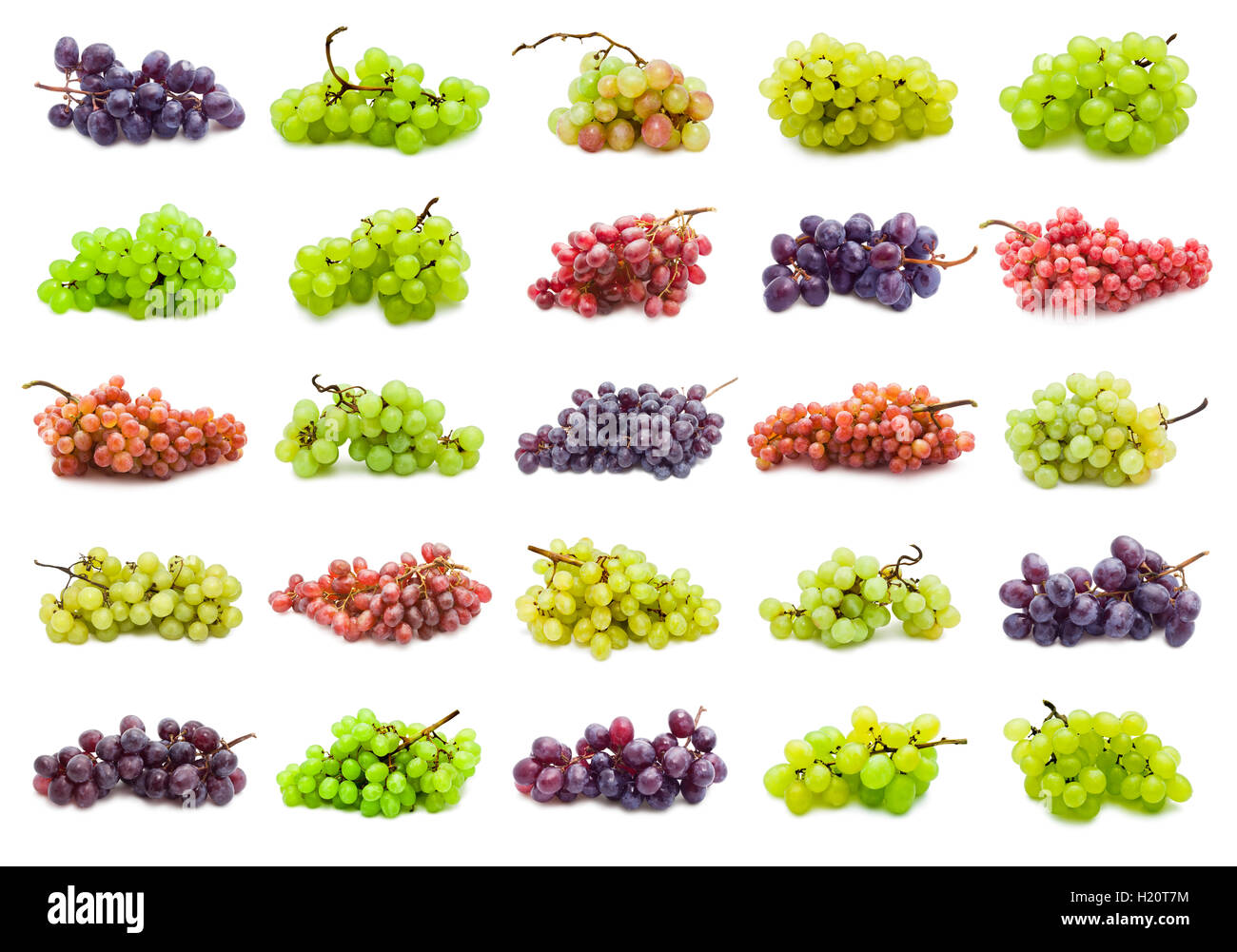Collection grapes Cut Out Stock Images & Pictures - Alamy