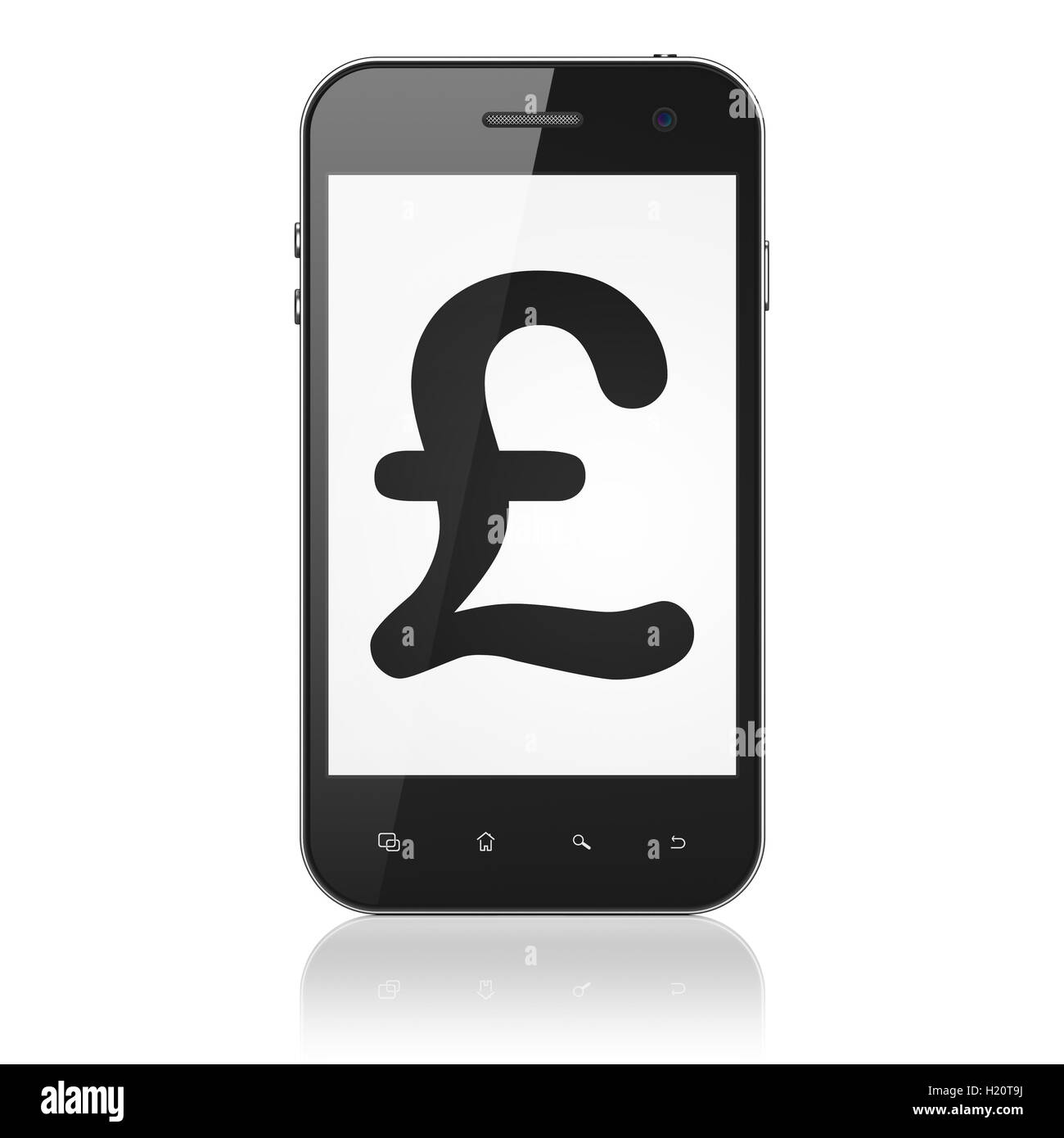 Currency concept: Pound on smartphone Stock Photo - Alamy