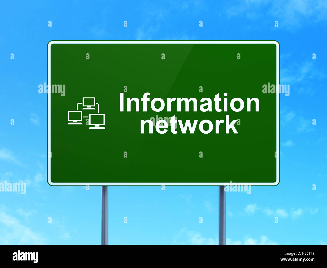 Information concept: Information Network and Lan Computer Network on ...