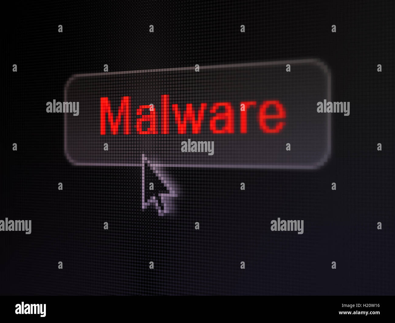 Safety concept: Malware on digital button background Stock Photo - Alamy