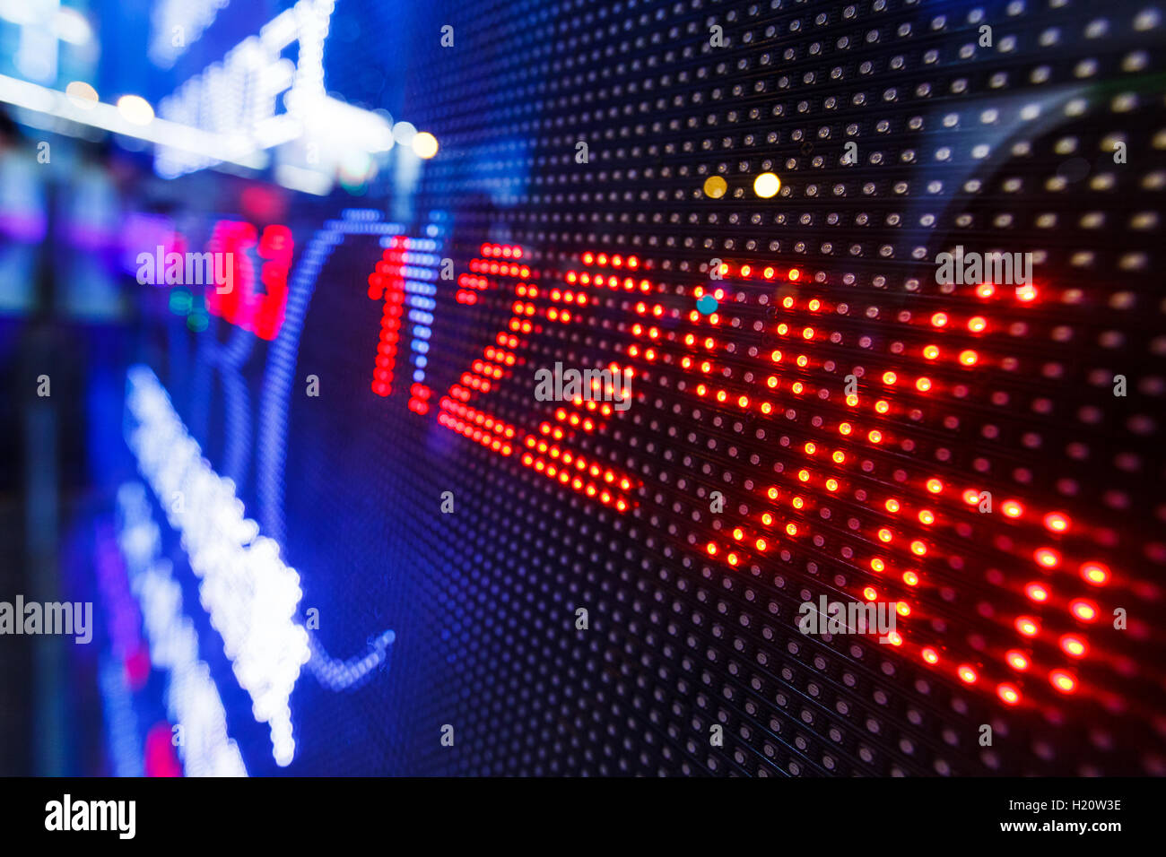 Financial data on display Stock Photo - Alamy