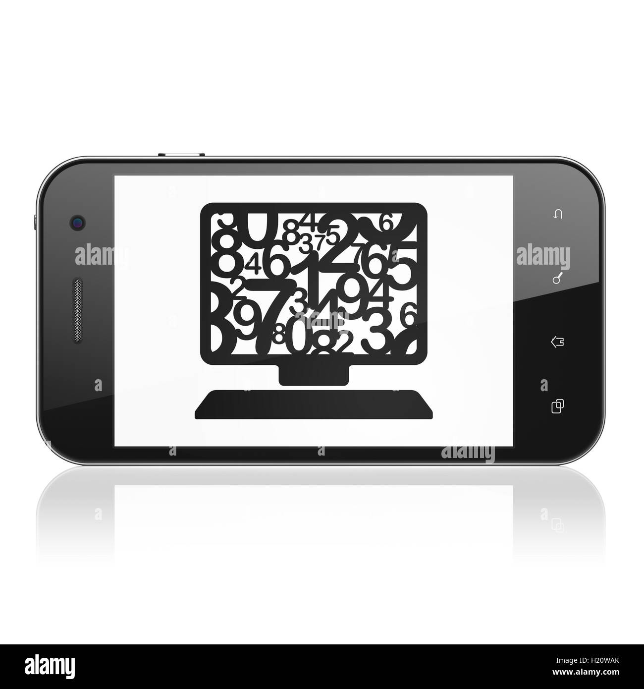 Desktop computer monitor code Cut Out Stock Images & Pictures - Alamy