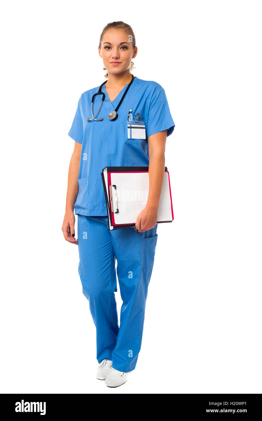 Practitioner nurse in medical uniform Cut Out Stock Images & Pictures ...