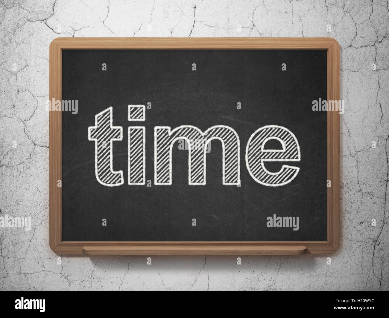 Time concept: Time on chalkboard background Stock Photo - Alamy
