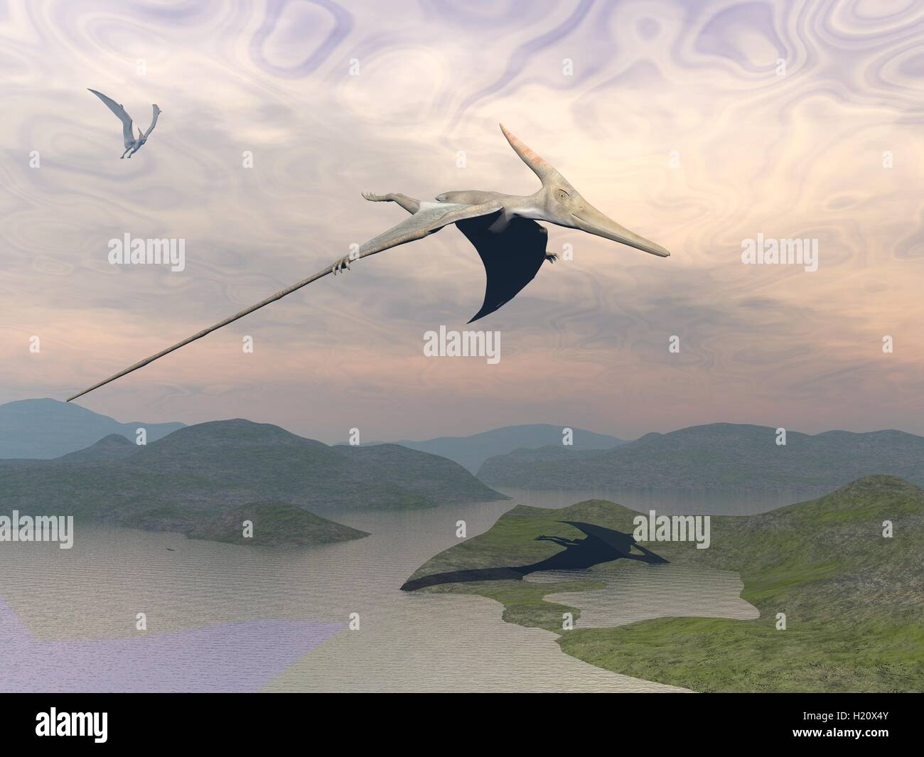 Flying dino hi-res stock photography and images - Alamy