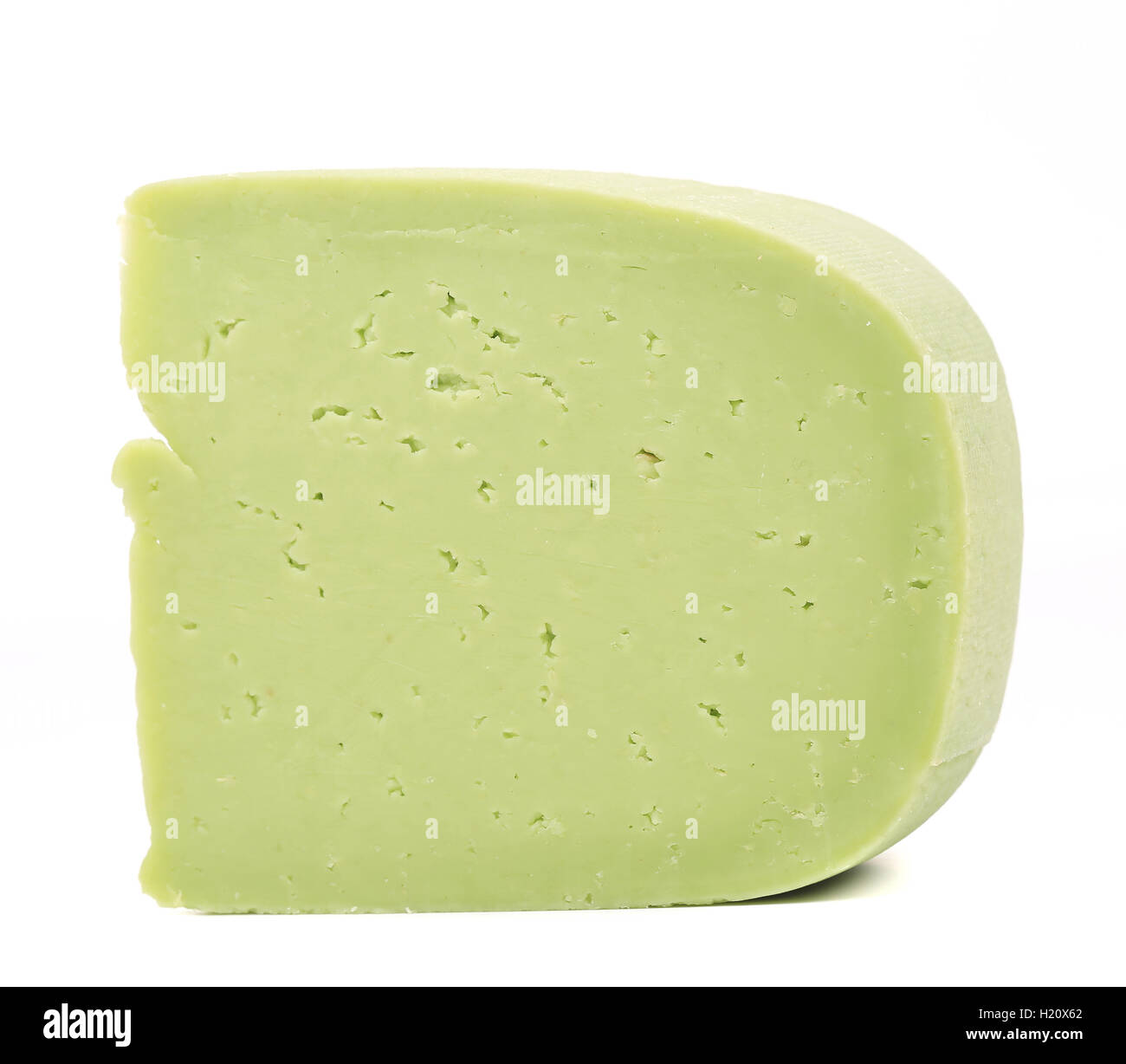 Piece of cheese wasabi Stock Photo - Alamy