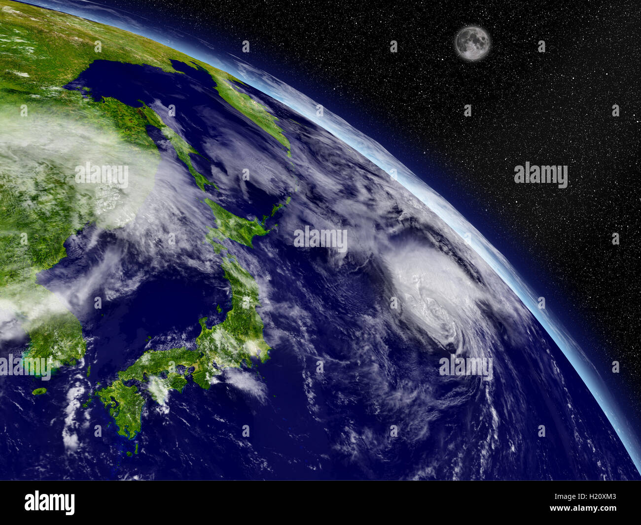 Japanese islands map hi-res stock photography and images - Alamy