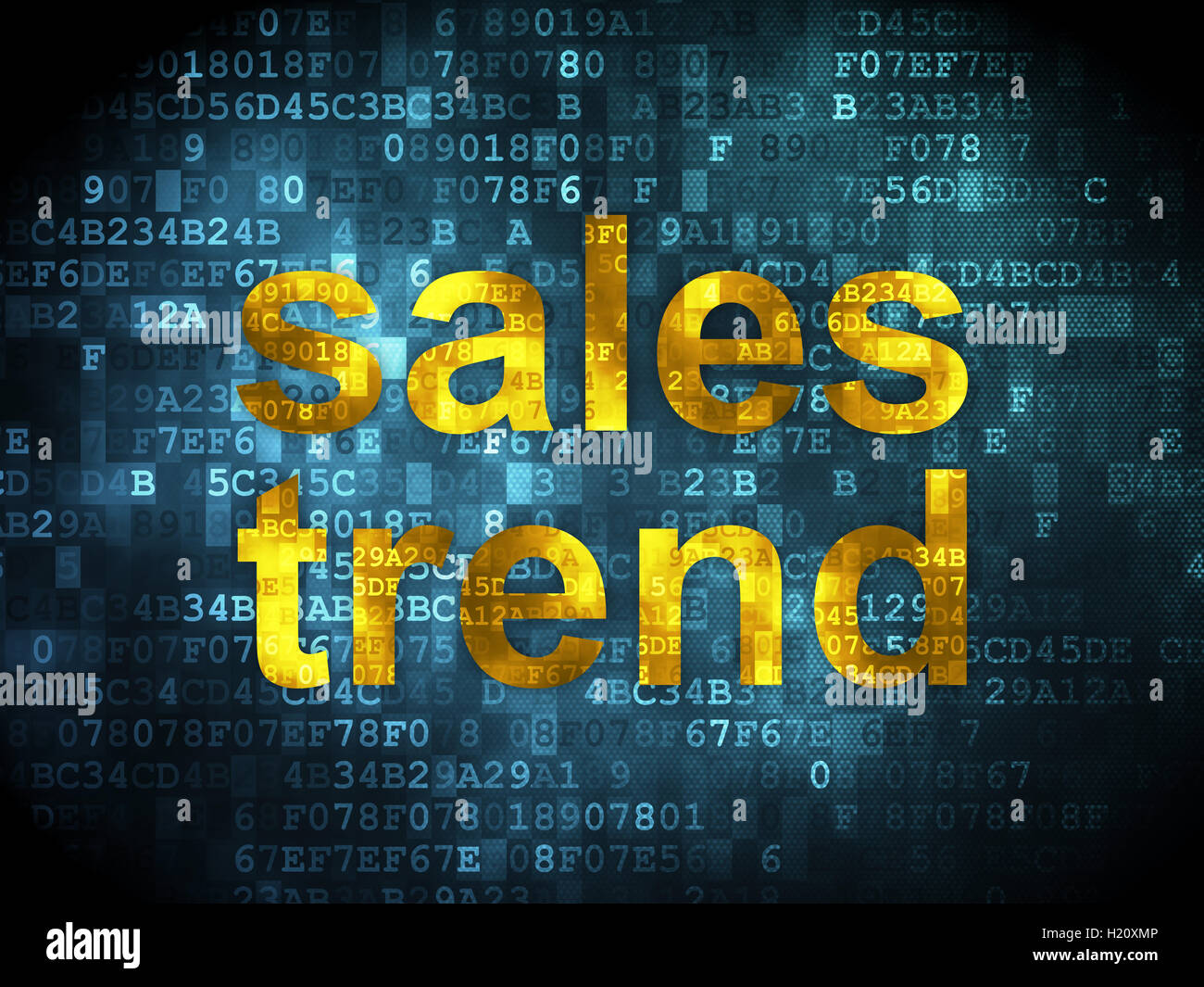 Marketing concept: Sales Trend on digital background Stock Photo - Alamy