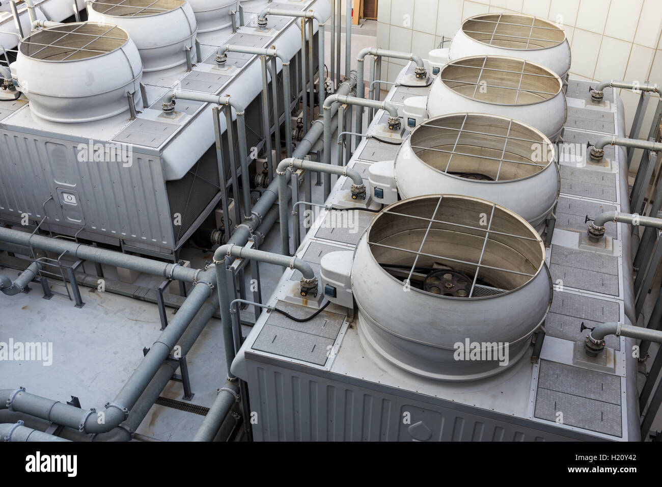 Ventilation systems on roof top Stock Photo - Alamy
