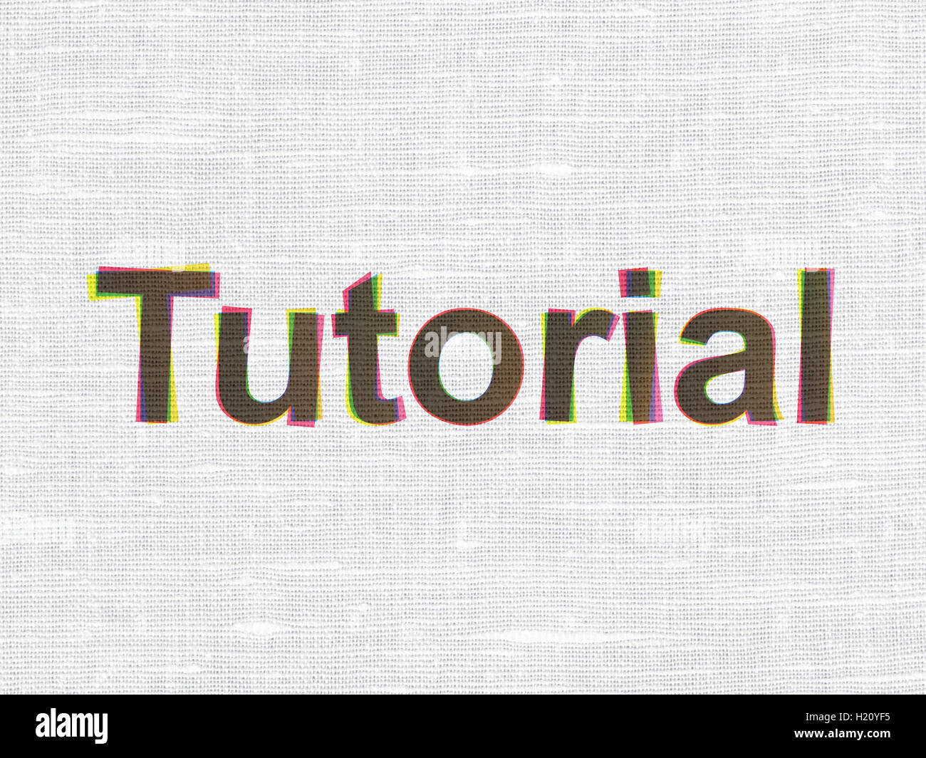 Education concept: Tutorial on fabric texture background Stock Photo ...