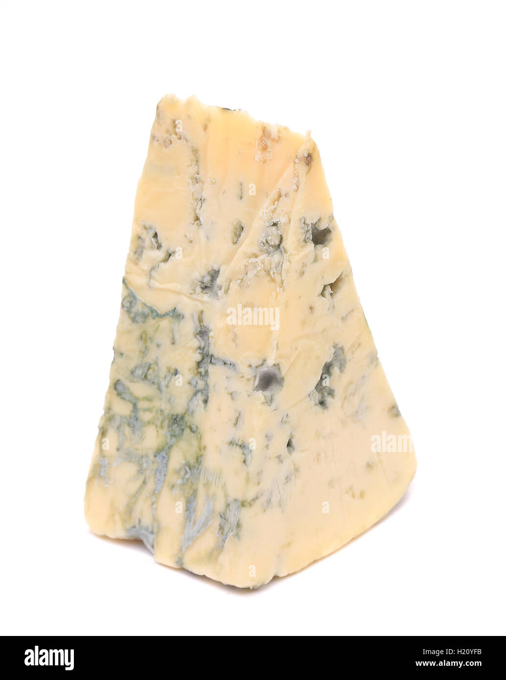 Slice of dor blue cheese Stock Photo - Alamy