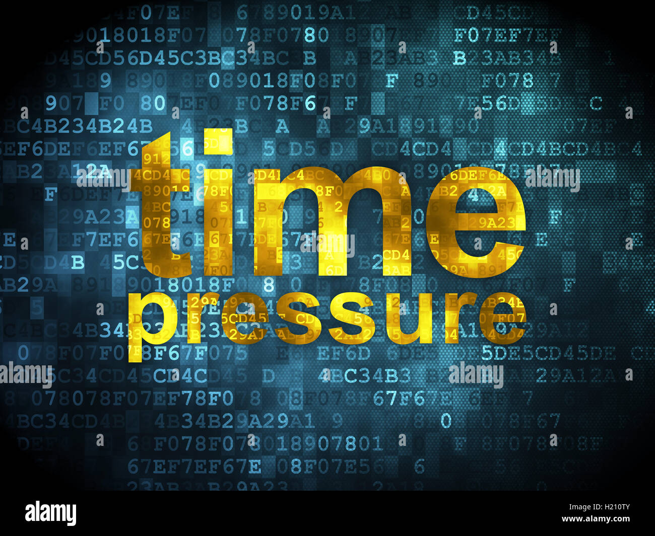 Timeline concept: Time Pressure on digital background Stock Photo - Alamy