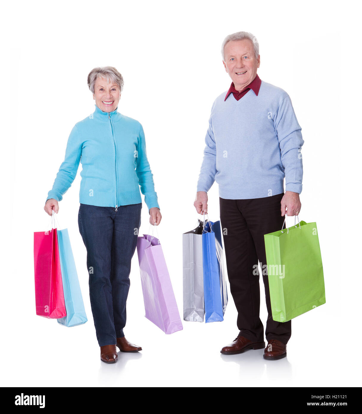 Caucasian older woman holding Cut Out Stock Images & Pictures - Alamy