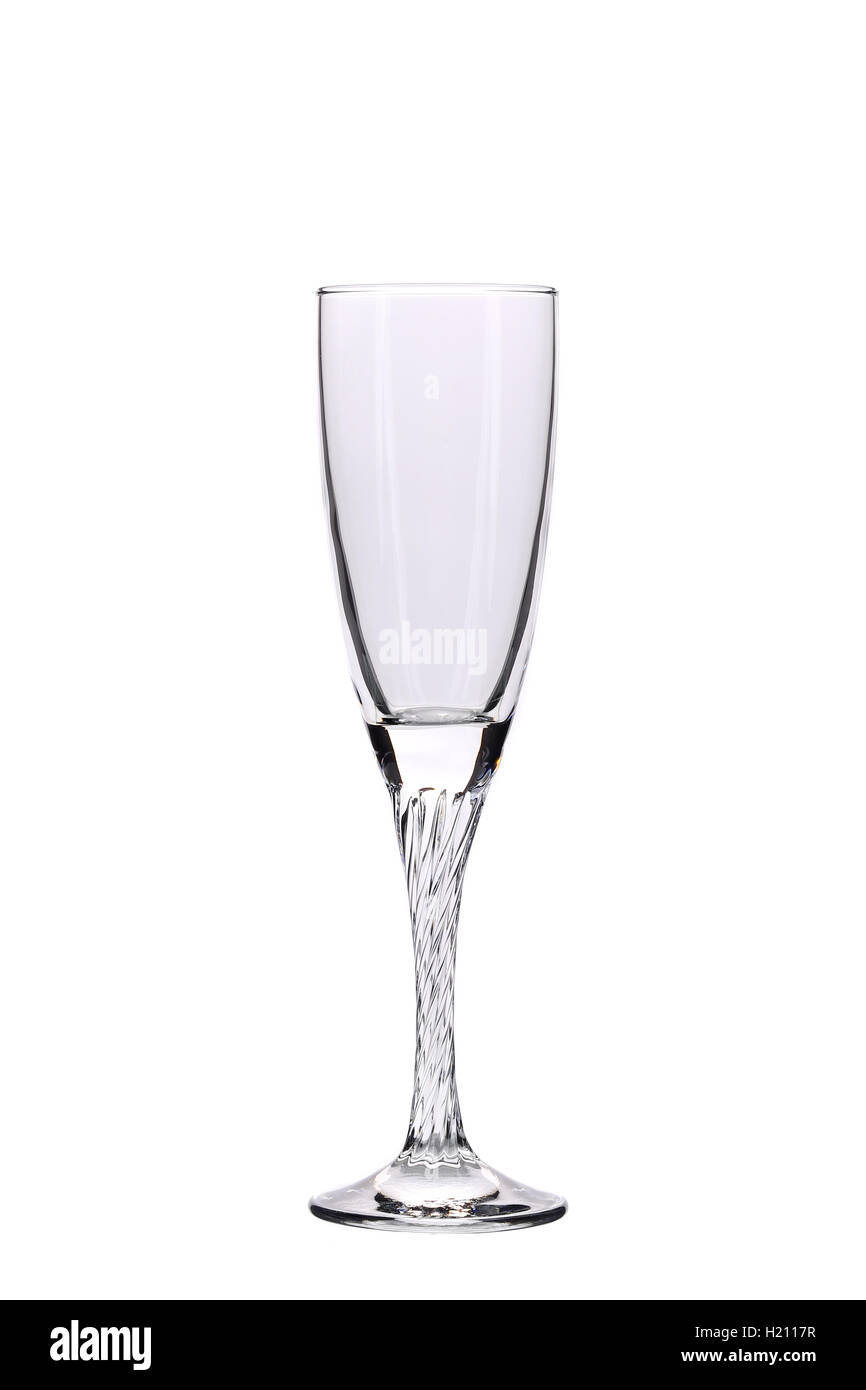 Empty champagne glass Stock Photo - Alamy