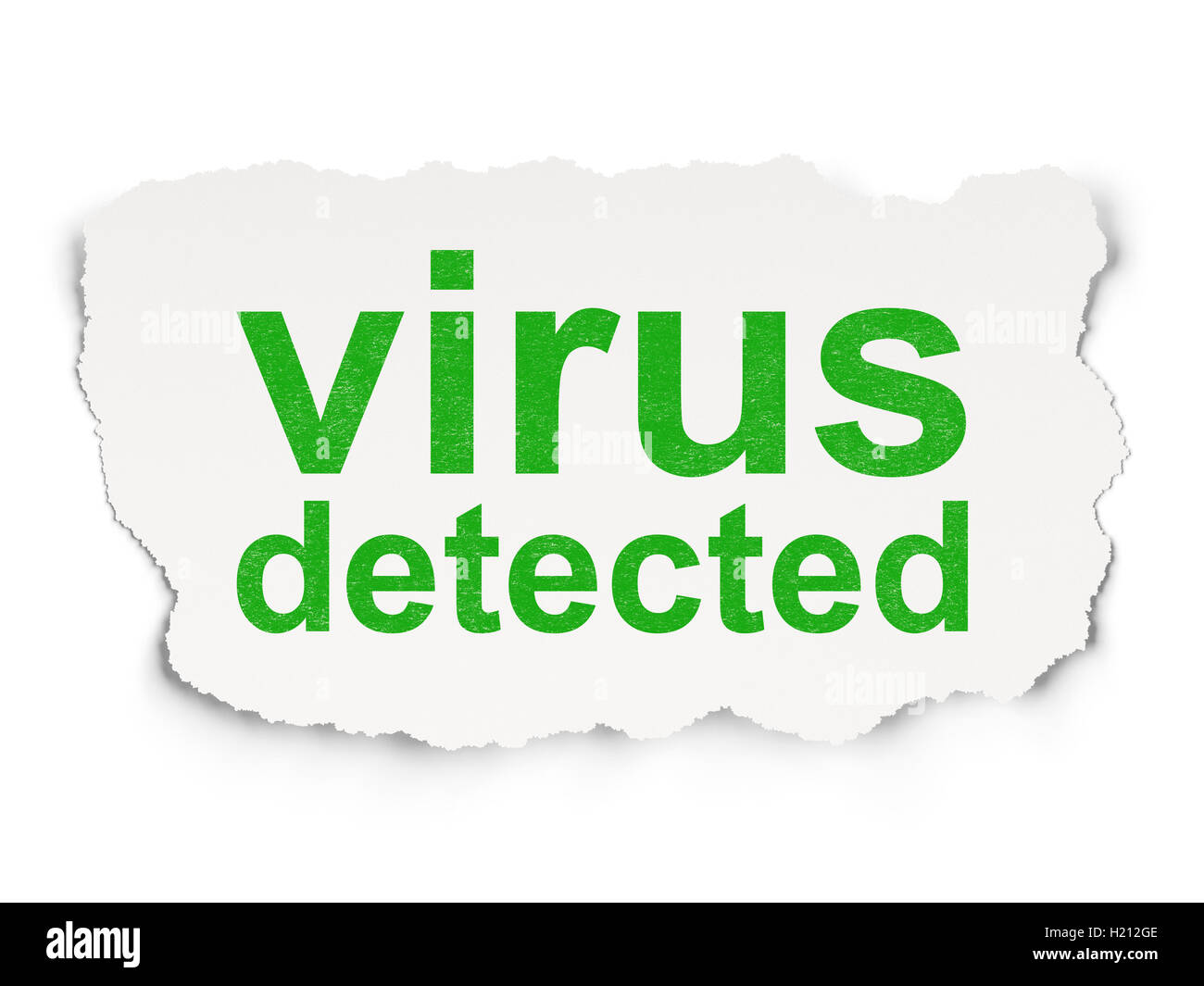 Safety concept: Virus Detected on Paper background Stock Photo - Alamy