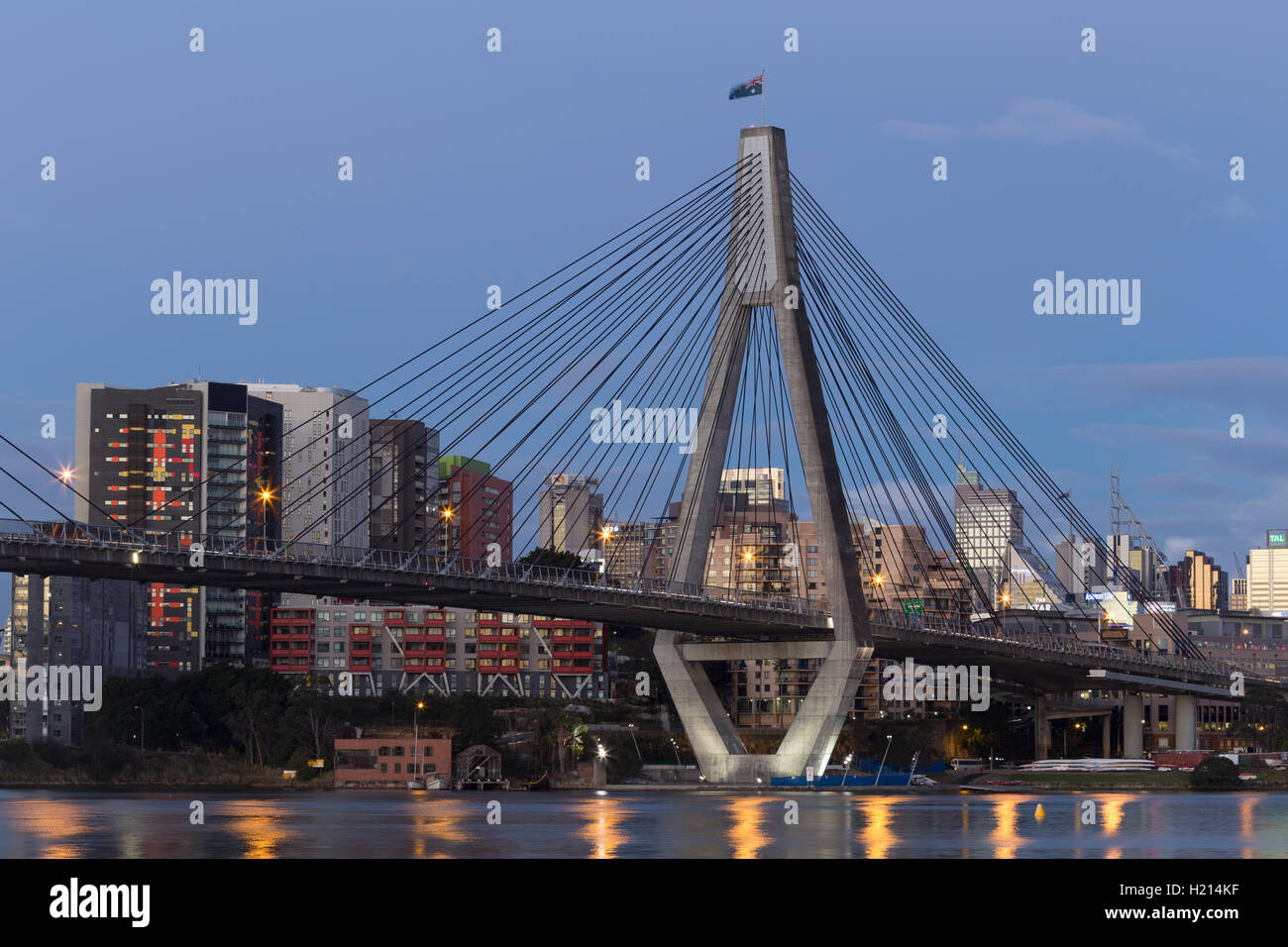 ANZAC Bridge which forms the main link from Sydney to the Western ...