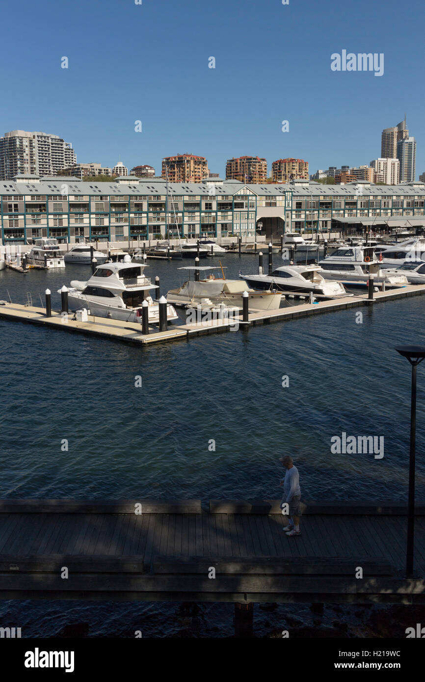 The Finger Wharf or Woolloomooloo Wharf is a wharf in Woolloomooloo Bay ...