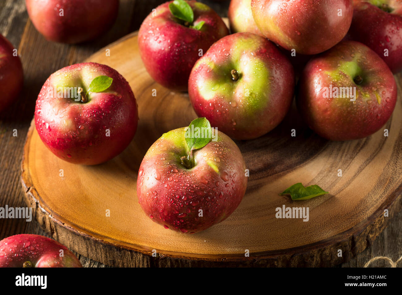 Raw Organic Red Mcintosh Apples Ready for Eating Stock Photo - Alamy