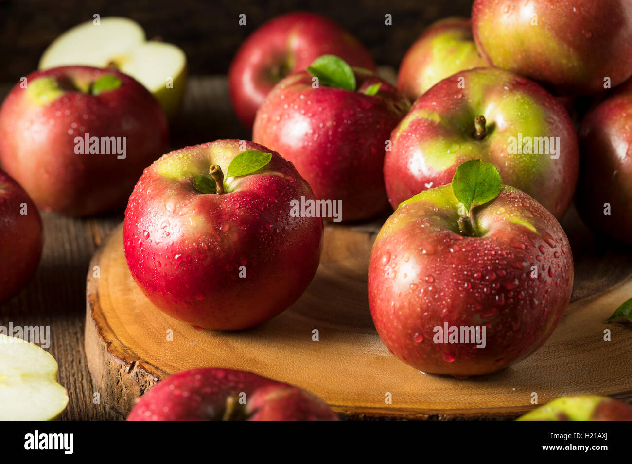 Raw Organic Red Mcintosh Apples Ready for Eating Stock Photo - Alamy