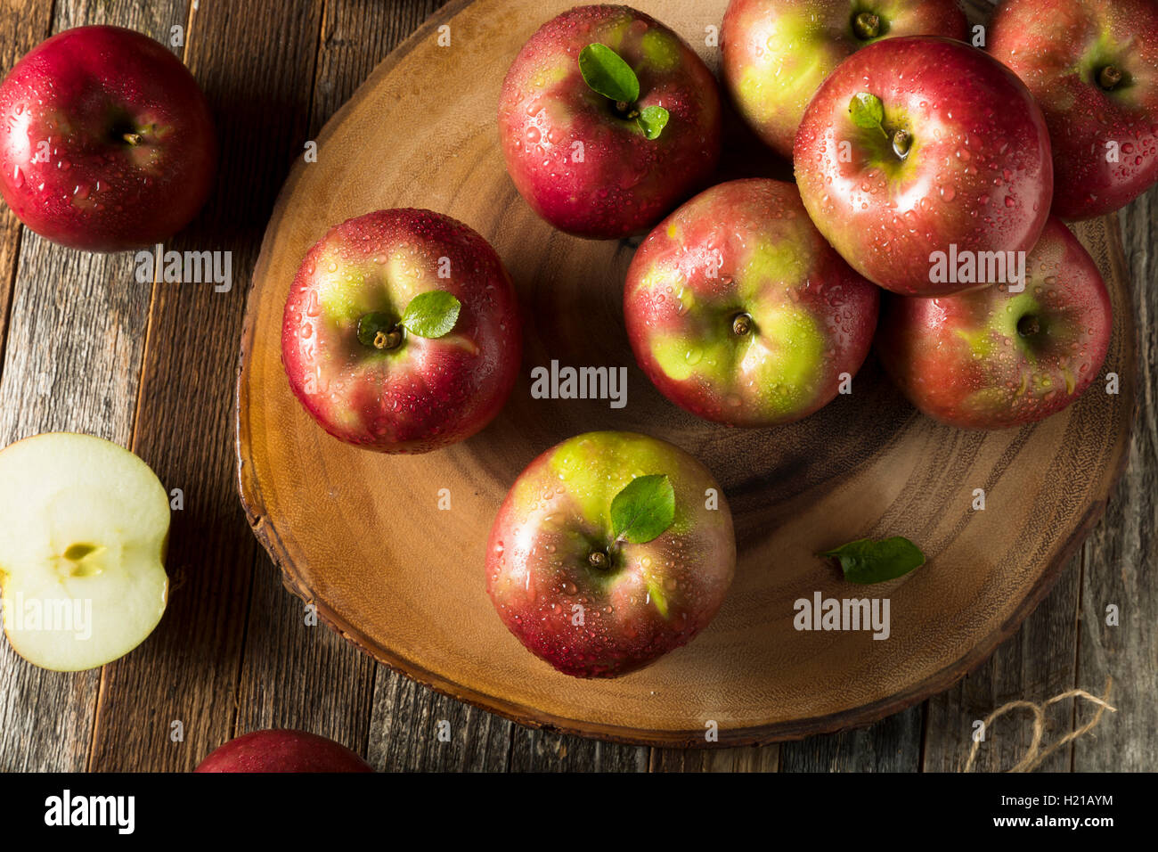 Raw Organic Red Mcintosh Apples Ready for Eating Stock Photo - Alamy