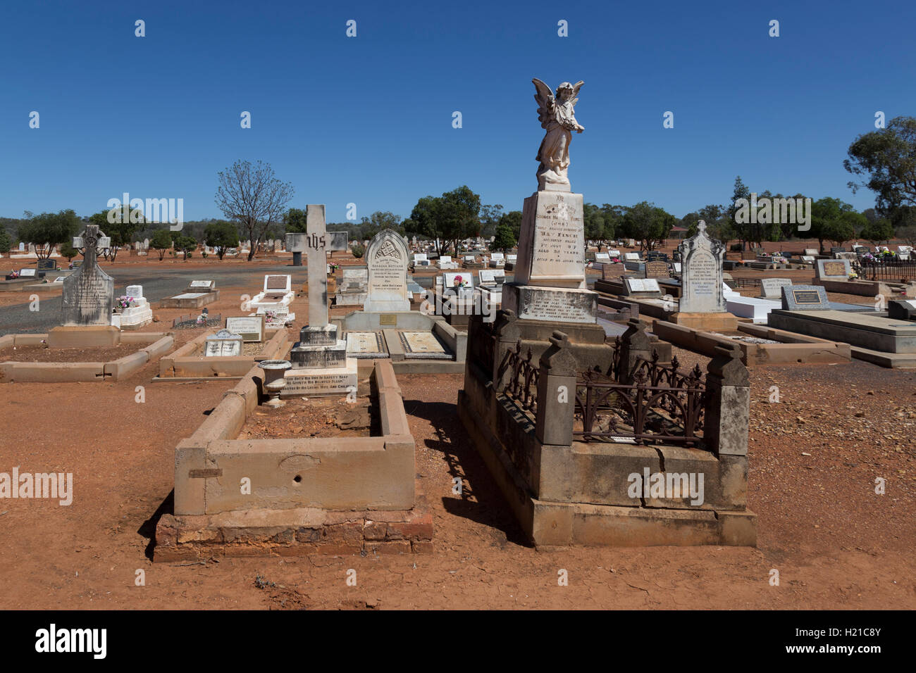 Historic Headstones from the Cobar Cemetery New South Wales Australia Stock Photo - Alamy
