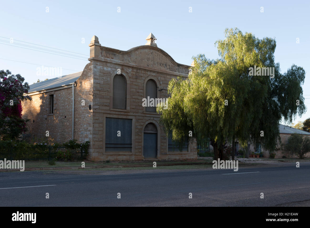 Historic sandstone building warehouse used by merchants trading on the ...