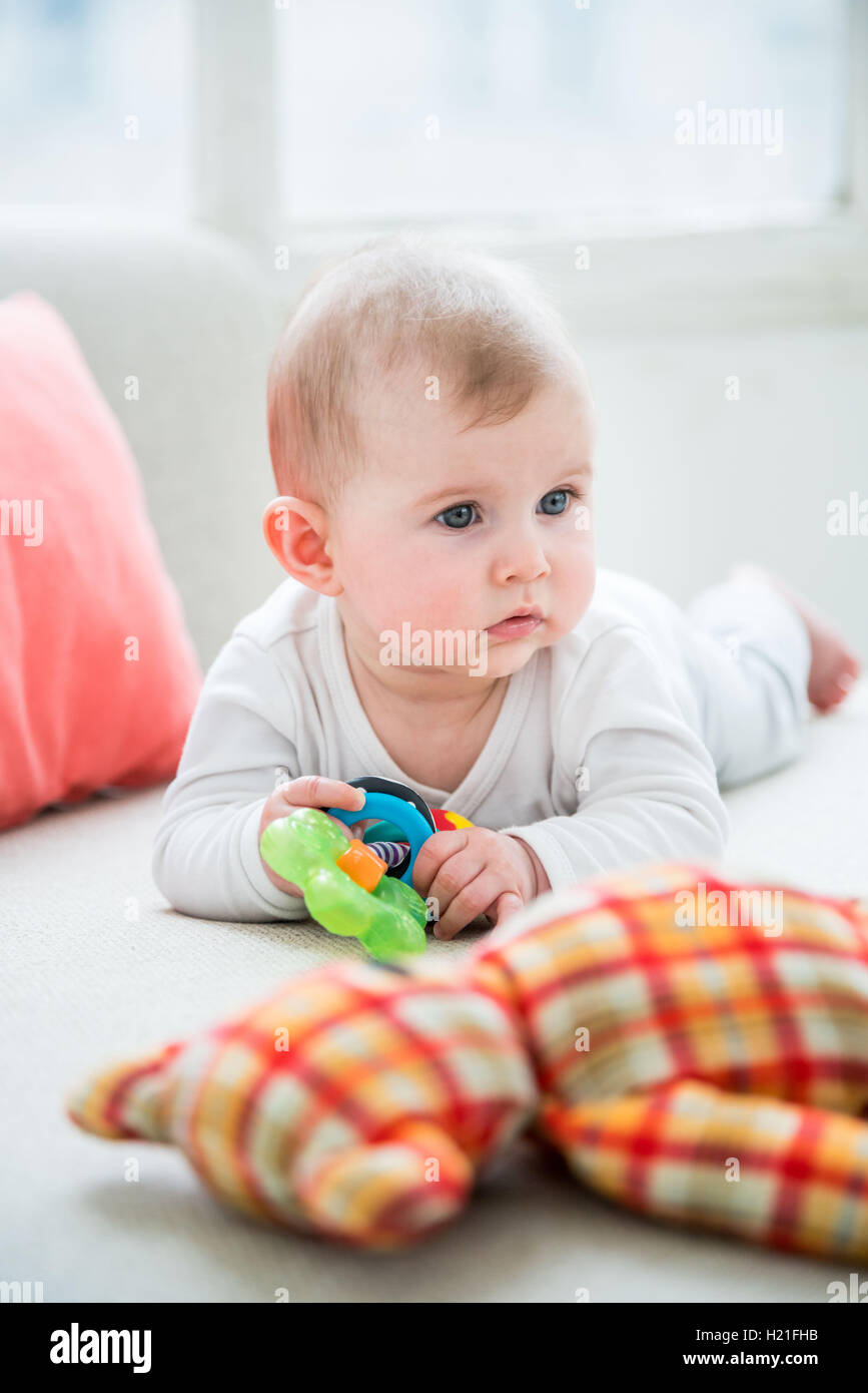 6 month old baby girl Stock Photo - Alamy