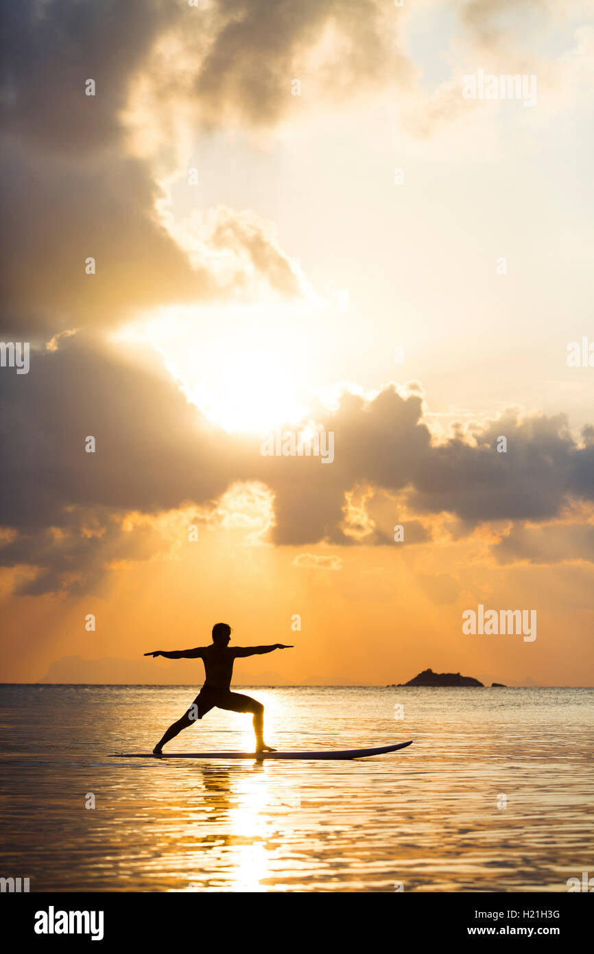 Yoga bridge pose man hi-res stock photography and images - Alamy