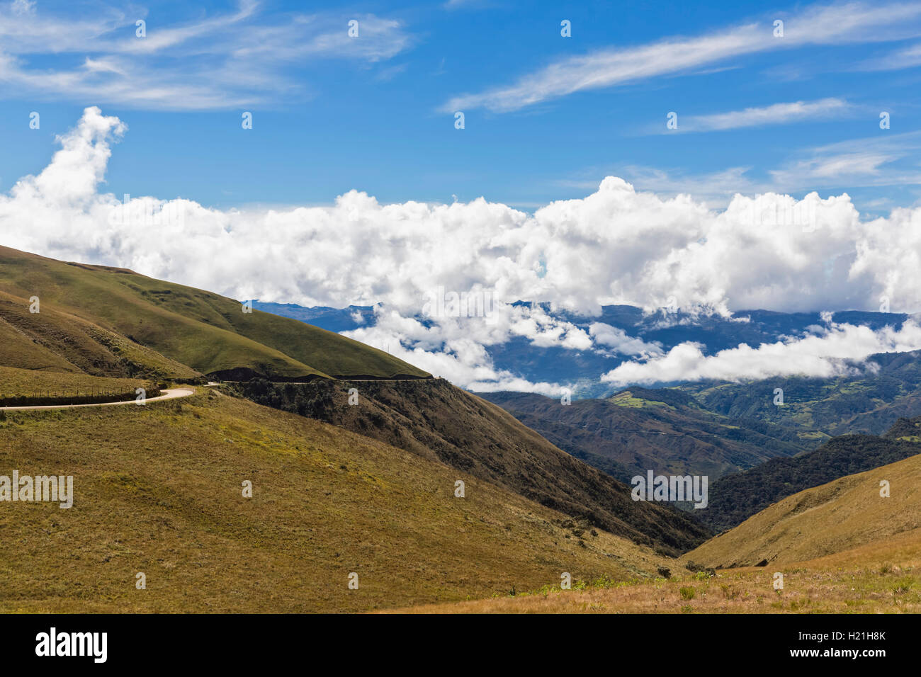 Peru, Chachapoyas, Mountain pass Stock Photo - Alamy