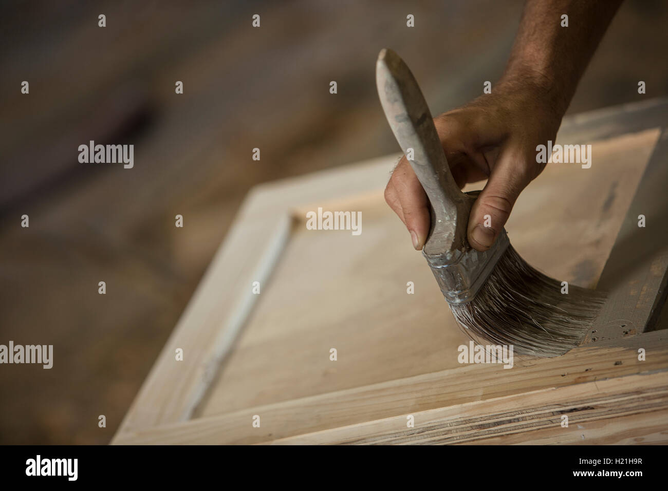 Painting on wood hi-res stock photography and images - Alamy