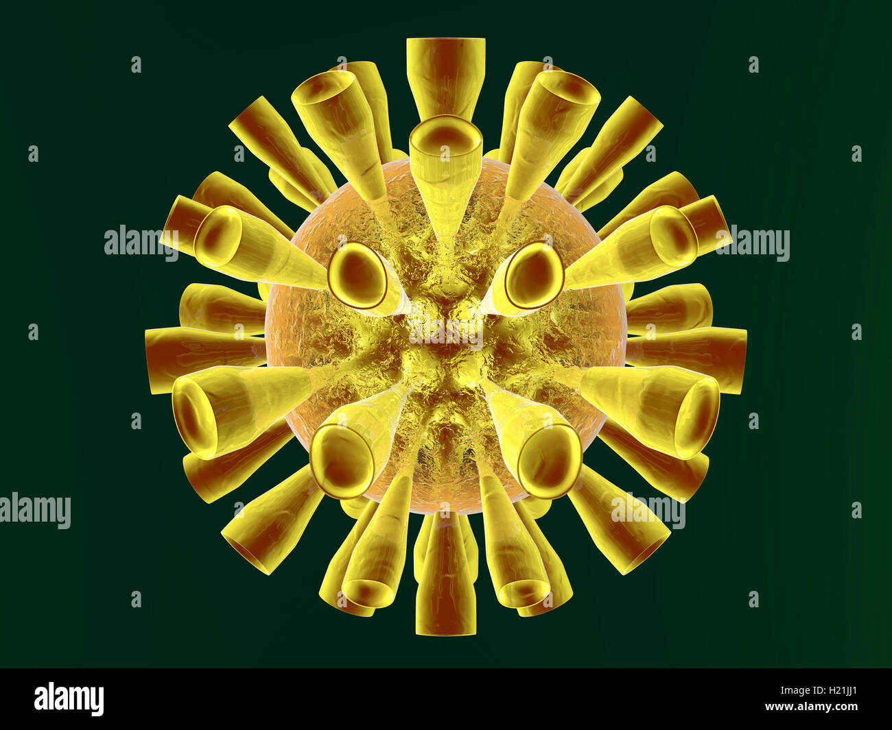 3D rendered Illustration of a generic virus Stock Photo - Alamy