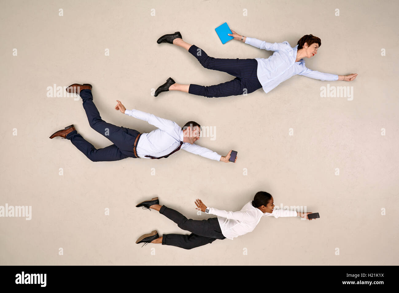 Flying tablet hi-res stock photography and images - Alamy