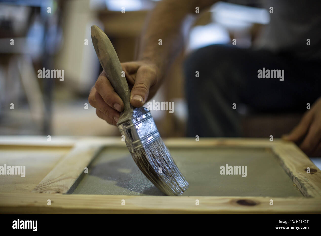 Carpenter painting hi-res stock photography and images - Alamy