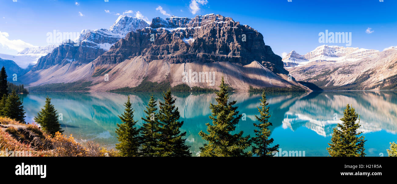 Canada, Alberta, Rocky Mountains, Banff National Park, Bow Lake Stock Photo - Alamy