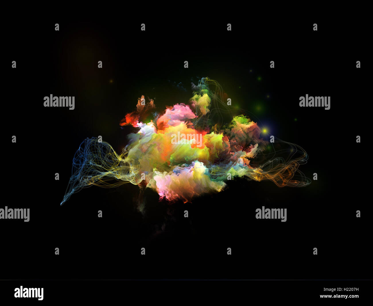 Virtualization of Fractal Nebulae Stock Photo - Alamy