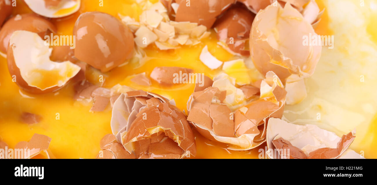 Broken Egg Shells. Close up Stock Photo - Alamy