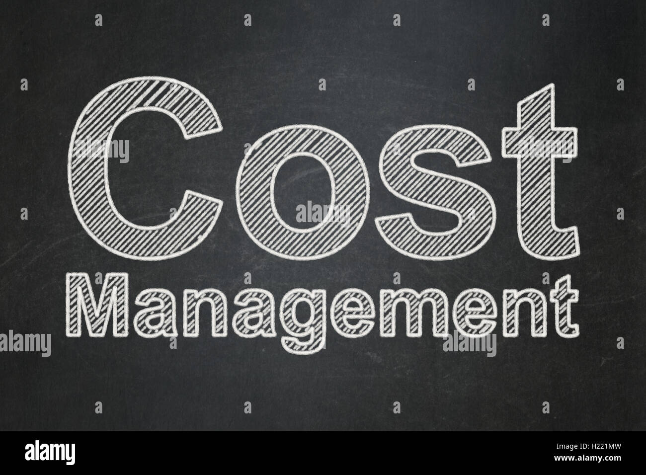 Finance concept: Cost Management on chalkboard background Stock Photo ...