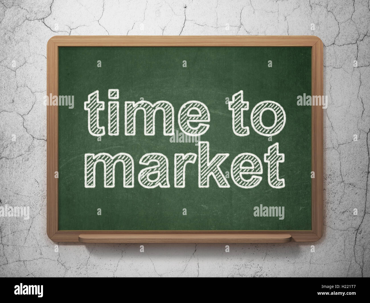 Timeline concept: Time to Market on chalkboard background Stock Photo ...