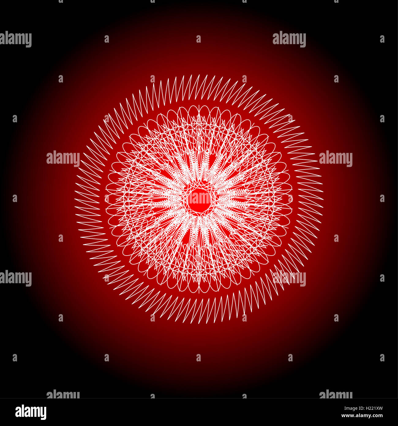 red Decorative design certificate elements. guilloche Patterns set ...
